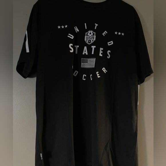 Unk | Shirts | Usa Soccer Tshirt Mens Size M Black American Flag Plus ...